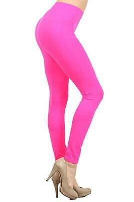 Neon Colored Seamless Leggings Athletic Pants Costume Party Tights ...